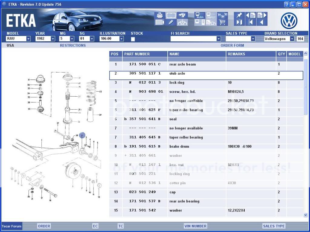 Rear axle nut? | VW Vortex - Volkswagen Forum